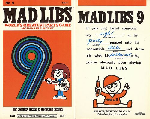 Python Mad Libs – Archie Williams High School Computer Programming